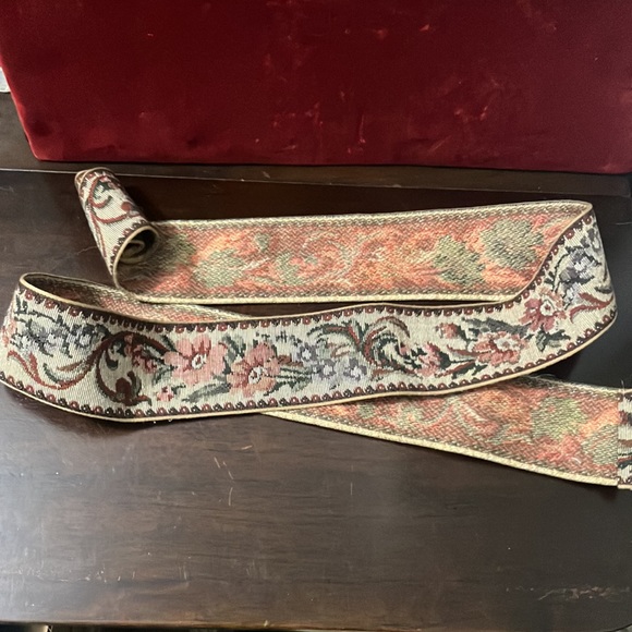 Accessories | Long Floral Tapestry Belt By Designer Accessories Of ...
